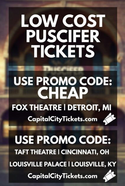 Low Cost Puscifer Tickets at Fox Theatre, Taft Theatre, and Louisville ...