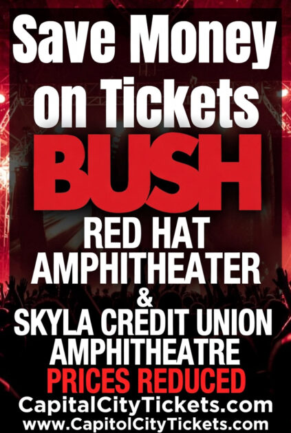 Save Money on Bush Tickets for Shows at Red Hat Amphitheater and Skyla ...